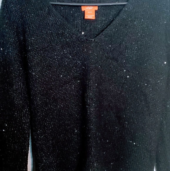 Joe Fresh | Sweaters | Joe Fresh Sparkling Sequins Black Sweater | Poshmark